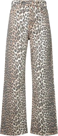 Ganni Femme, Jeans, Multicolore, Taille: W28 Jean Imprim&eacute; L&eacute;opard