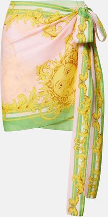 Versace Pareo aus Baumwolle und Seiden-Voile