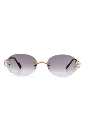 Cartier Rahmenlose Sonnenbrille - Gold