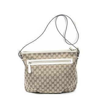 Gucci Crossbody Bags - Front Zip Messenger - Gr. unisize - in Beige - f&uuml;r Damen