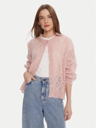 Kontatto Strickjacke 3M0912C Rosa Relaxed Fit