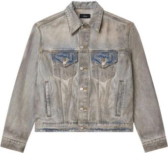 Purple Arcilla Faded Denim Jacket