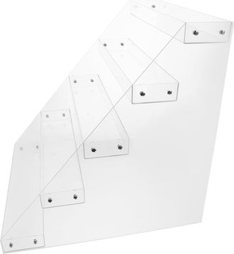 Artibetter Acryl Getränke Display Regal Erhöhter Ständer für Ladentheke Leichtes Platzsparendes Getränkeregalsystem Einfach zu Montieren Abnehmbar Geeignet für S