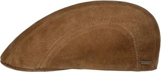 Stetson Casquette Waxed Pigskin Ivy Homme - en Cuir Gavroche avec Visiere, Visiere Automne-Hiver Automne Hiver - S (54-55 cm) Marron