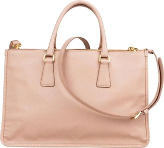 Prada Crossbody Bags - Prada Pink Saffiano Leather Lux Galleria Handbag - Gr. unisize - in Rot - f&uuml;r Damen