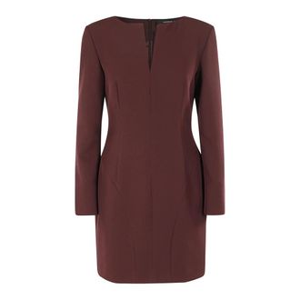Federica Tosi V-Ausschnitt Kleid - - Dresses - Damen - Rot - M