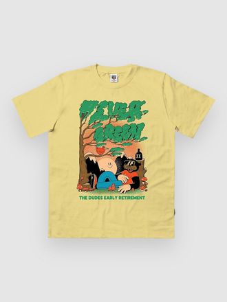 THE DUDES Evergreen Seasonal T-Shirt jaune