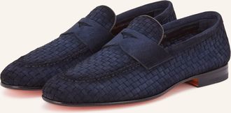 Santoni Penny-Loafer blau