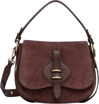 Coccinelle Femme, Sacs, Rouge, Taille: ONE Size Sac bandouli&egrave;re Mavery en daim