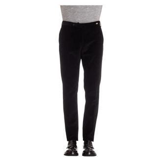Tagliatore Schwarze Hose mit Knopfverschluss - - Trousers - Herren - Schwarzk - L