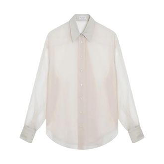 Brunello Cucinelli Crispy Silk Shirt - - Blouses & Shirts - Damen - Beige - M