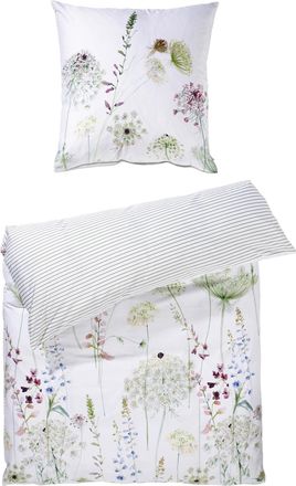 ESTELLA Wendebettwäsche Meadow, Mehrfarbig, Textil, Floral, 135x200 cm, Textiles Vertrauen - Oeko-Tex, hautfreundlich, bügelleicht