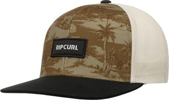 Rip Curl Combo Flowers Trucker Cap Basecap Baseballcap Truckercap Meshcap Flat Brim Snapback (One Size - Gold)
