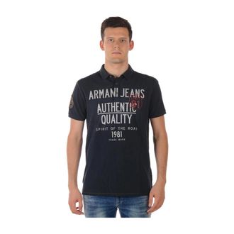 Armani Jeans Klassisches Polo-Shirt f&uuml;r M&auml;nner - - Tops - Herren - Blau - S