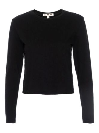 Amo Pullover mit schmalem Schnitt - Schwarz
