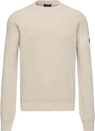 Moncler Moncler Logo Wool Jumper, Men, Beige, Size: 3xl