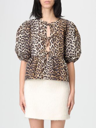 Ganni Top GANNI Femme couleur Marron