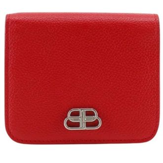 Balenciaga Portefeuille en cuir Pre-owned - Femme - Pre-owned - Rouge - Taille: ONE Size