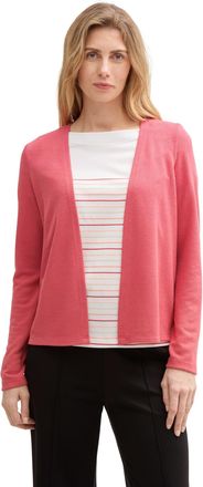 Tom Tailor Damen 1041290 Longsleeve T-Shirt, 11016-Berry Red, XL