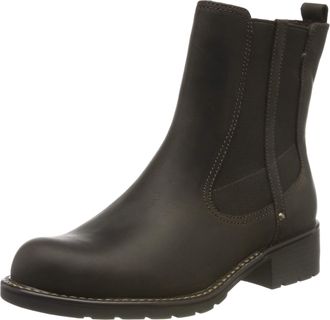 Clarks Damen Orinoco Hot Biker Boots, Braun (Dark Brown Nub)