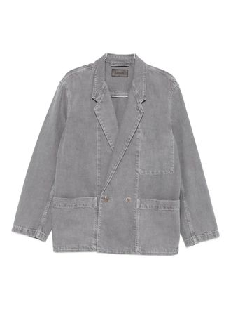 Christophe Lemaire blazer à boutonnière croisée - Gris