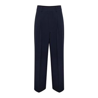 MY ESSENTIAL WARDROBE Femme, Pantalons, Bleu, Taille: 42 FR Pantalon Tailleur Taille Haute Bleu Baryton