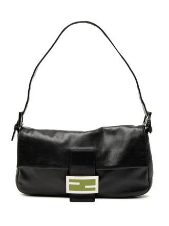 Fendi 2000-2010 Leather Baguette shoulder bag - Noir