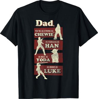 Star Wars Papa Eigenschaften Umrisse T-Shirt T-Shirt