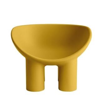DRIADE Fauteuil Roly Poly - Jaune - Polyéthylène - Designer Faye Toogood