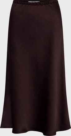 Gerard Darel Jupe midi en satin - JOLANA - Cinnamon