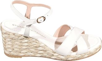 Stuart Weitzman Femme, Chaussures, Blanc, Taille: 40 EU Dayna Espadrille Wedge