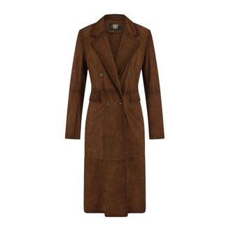 Riani Femme, Manteaux, Brun, Taille: 38 FR Ledermantel