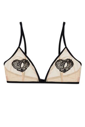 Dsquared2 Embroidered Bra, Womens, Beige