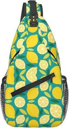 Generic L&eacute;ger Sacoche Homme Bandouliere Lart de larbre Le-Mon Sacs &agrave; Bandouli&egrave;re Mode Sac &agrave; Dos De Voyage pour Voyage Homme Camping