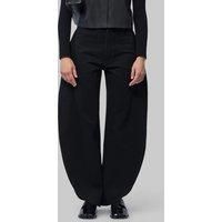 Alaia Petal Pants Black Denim