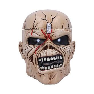 Nemesis Now Trinket Box Iron Maiden Eddie The Trooper Head Bo&icirc;te &agrave; Bijoux, R&eacute;sine, Beige, Taille Unique B5108R0