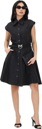 Pinko Pinko, Femme, Robes, Noir, Taille: 38 FR Anaceta Shirt Dress
