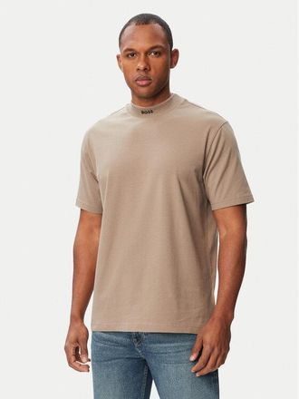 HUGO BOSS T-Shirt Tee Collar 50562120 Beige Relaxed Fit