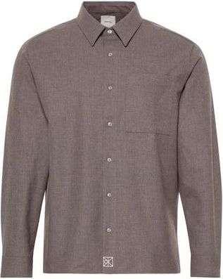 Calvin Klein Chemise droite en laine mélangée