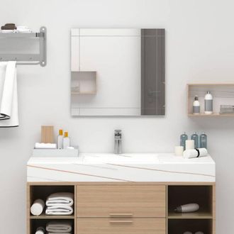 vidaXL vidaXL Wandspiegel 80x60 cm Glas