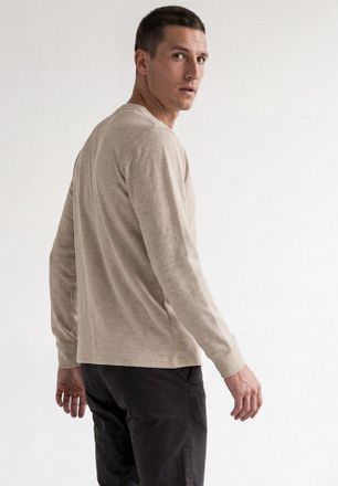 Street One Men Langarmshirt im Melange Look