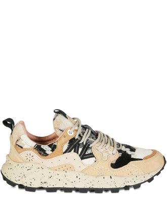 Flower Mountain baskets à patch logo - Tons neutres