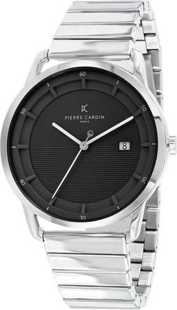Pierre Cardin Homme, Accessoires, Gris, Taille: ONE Size Montre habill&eacute;e en acier inoxydable