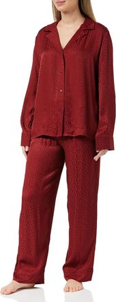 HUGO BOSS Boss Damen Satinoir_Pyjama Nightwear Gift Set, Dark Red601, L EU