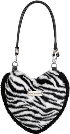 Holibanna &Agrave; Main Peluche Pour Femmes &agrave; Bandouli&egrave;re &Eacute;l&eacute;gant Et Pratique Pour Sorties Quotidien Motif Z&egrave;bre