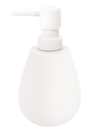 Kleine Wolke Seifenspender Drip, Accessoires, Farbe Weiss, Material: Polyresin, Länge 8,8 x Breite 8,8 x Höhe 15,7 cm