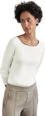 Street One A322291 T-Shirt avec col Bateau, Blanc cass&eacute;, 46 Femmes