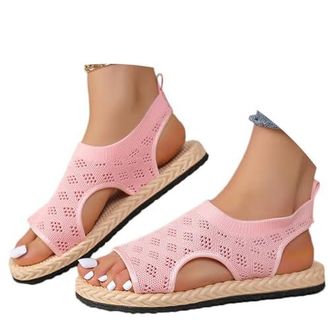 Generic Sandales Femme &eacute;t&eacute; Confortable Orthop&eacute;dique Bout Ouvert Chaussures Antid&eacute;rapant Respirantes D&eacute;Contract&eacute;Es Sandales de Plage Leger Boho Sandals Platfor
