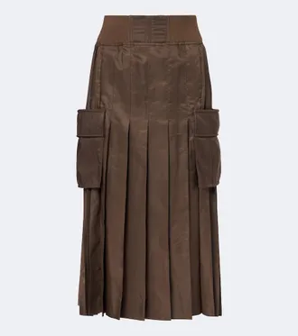 sacai Jupe midi en serg&eacute;