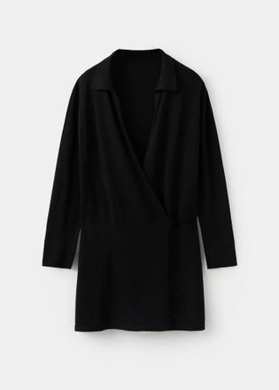 Mango Robe cruzado noir - Femme - XS - MANGO